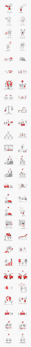 Stickman Characters Collection (100 Graphics) – Toon Characters